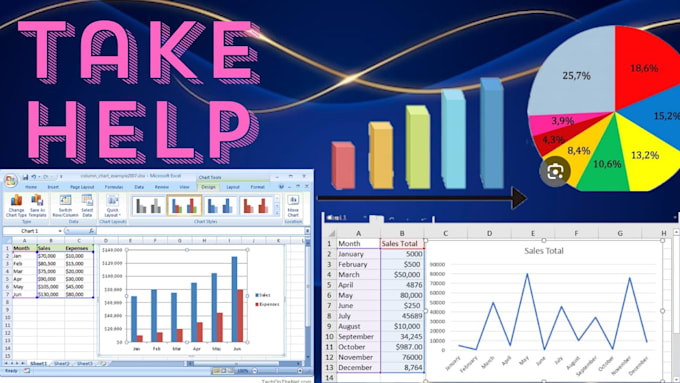 Create attractive microsoft excel dashboards by Datagraphixpert | Fiverr
