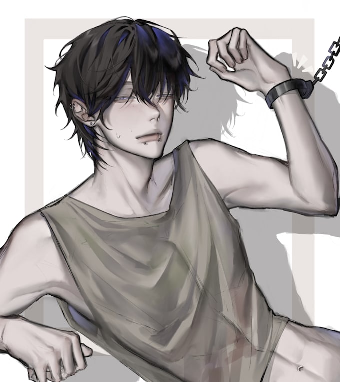 Draw an anime oc fan art or game character in my style by Eneni555555 ...