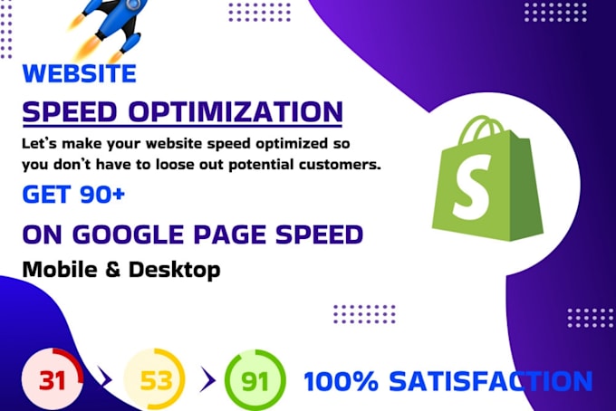 Boost shopify speed optimization to enhance by Parksrosa1 | Fiverr
