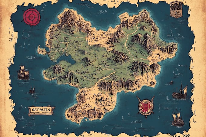 Design rpg game map or fantasy map by Tozgo_thio | Fiverr