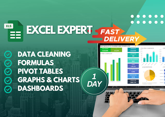 Create excel graphs, charts, pivot tables, dashboards for visualization ... Create excel graphs, charts, pivot tables, dashboards for visualization ...