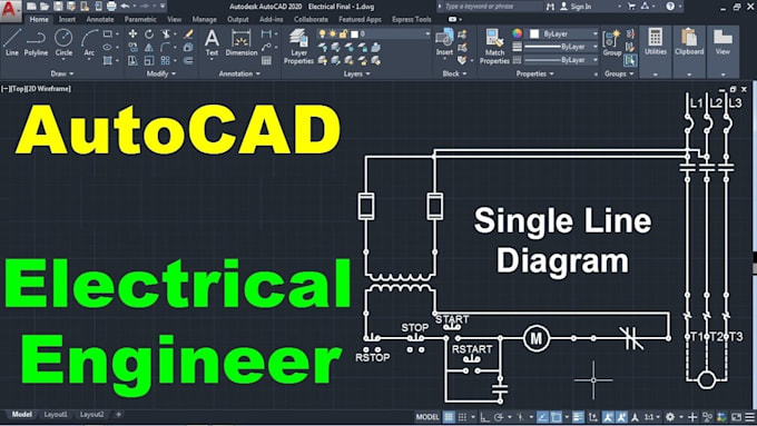 Draw single line drawings in autocad by Sachin_anjanath | Fiverr