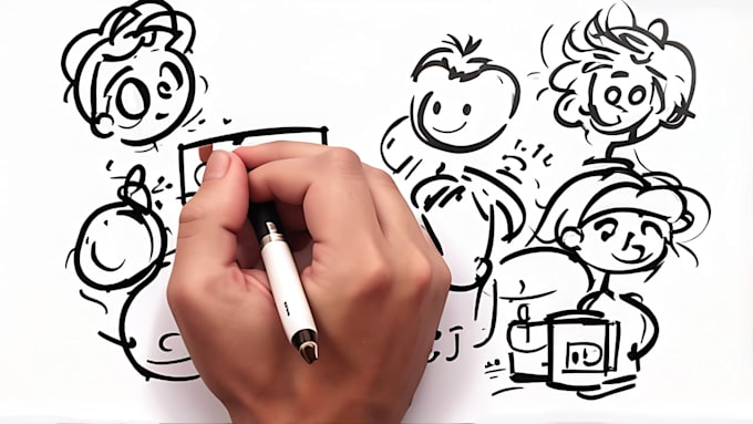 Create a whiteboard explainer video, hand drawn animation by ...
