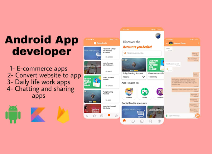 Make mobile app do app development flutter app developer by Shaanhere | Fiverr