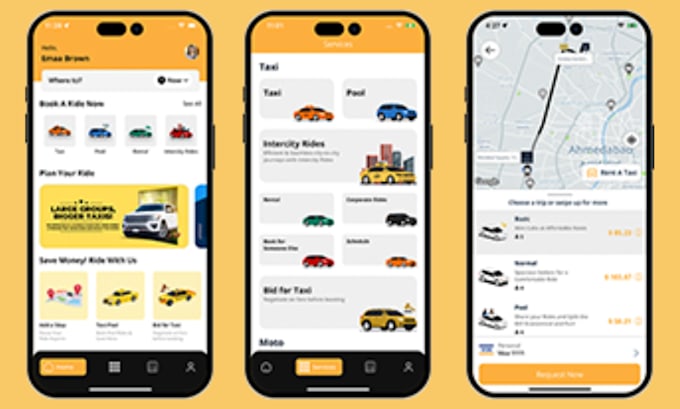 Develop food delivery app like uber eats, taxi booking app, uber clone, taxi app by Petraestdev ...