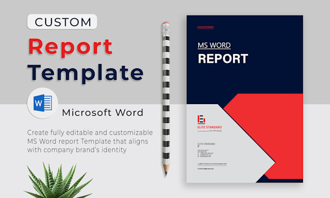 Create professional custom report template in ms word by Brand_template | Fiverr