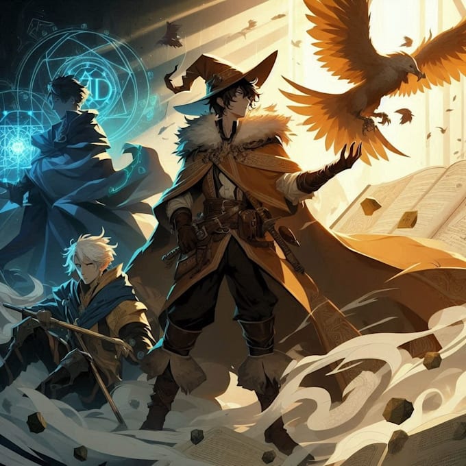 Draw splash art and fantasy concept art dnd illustrations by ...