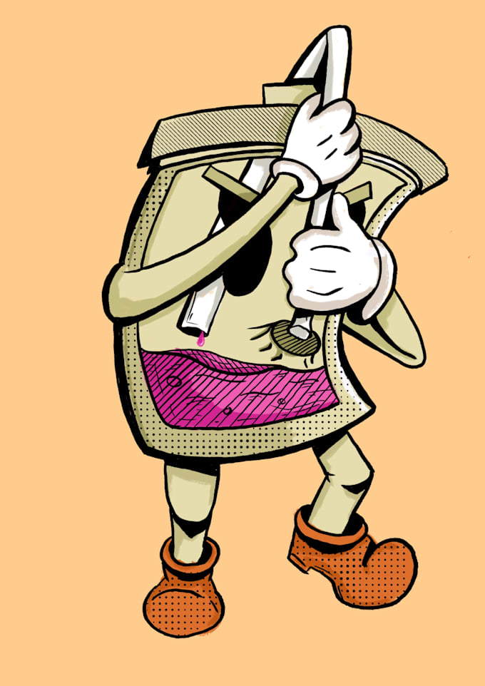 Create fun illustrations in a 20s style cartoon by Mowilustration | Fiverr