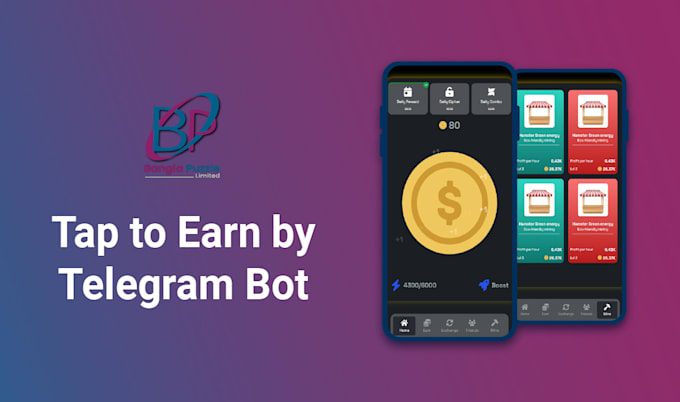 Build hamster kombat, tapswap, telegram mini app, blum, notcoin ...