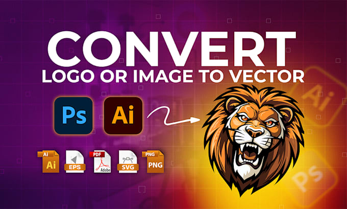 Fix, recreate design, vector tracing, vectorize logo or image to vector ai, eps by Nikel_sarker ...