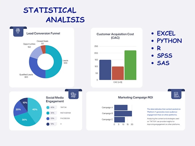 Do Statistical Analysis With Reports Using Excel Python R Or Spss By