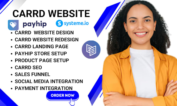 Design carrd website carrd website redesign carrd landing page payhip systemeio by ...