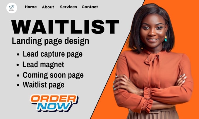 Design waitlist landing page, coming soon page, waitlist design ...