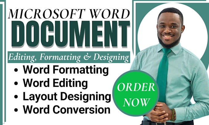 Edit word document, format word document and design your business word ...