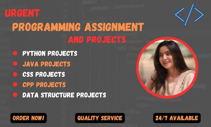 Do urgent assignment in java css python c cpp and sql programming tasks by Hareemfatima247 | Fiverr