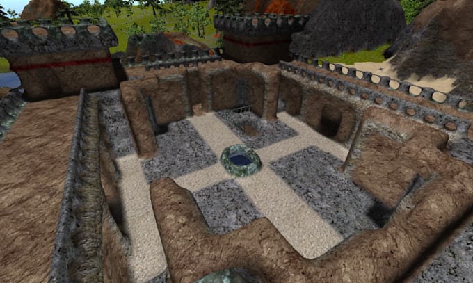 3d game environment, 3d game map, terrains, level design for unreal engine game by Lihams_dev ...