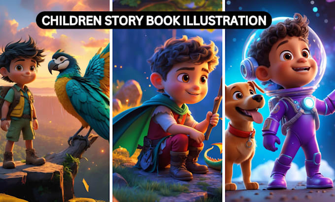 Illustrate children story, book illustration, children story book by ...