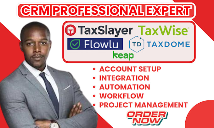 Setup taxwise taxslayer taxdome automation keap flowlu plutio project management by Krccampaign ...