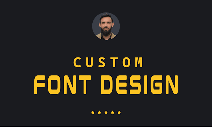 Create and design a custom font by Waqas17waqas | Fiverr