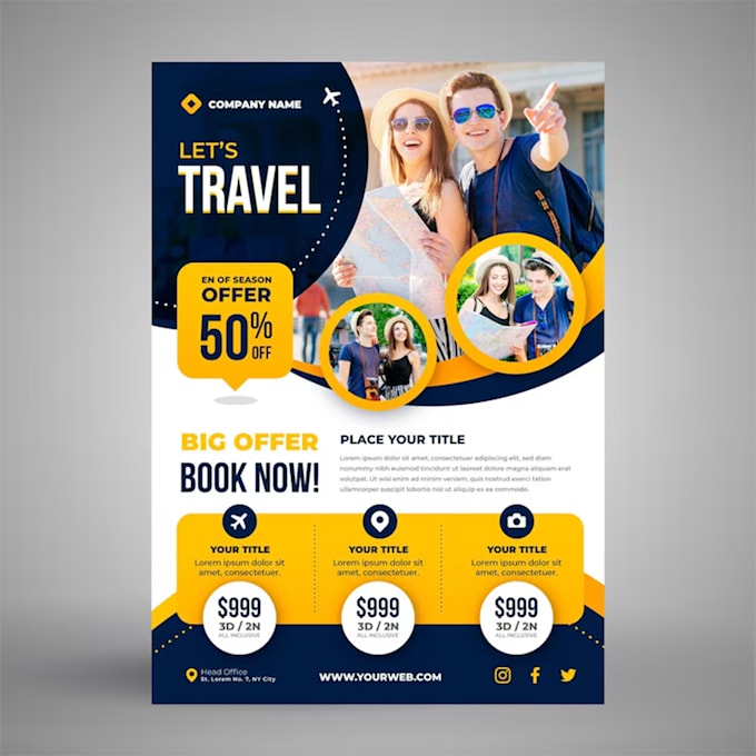 Creative pamphlet design services by Umershah4786 | Fiverr