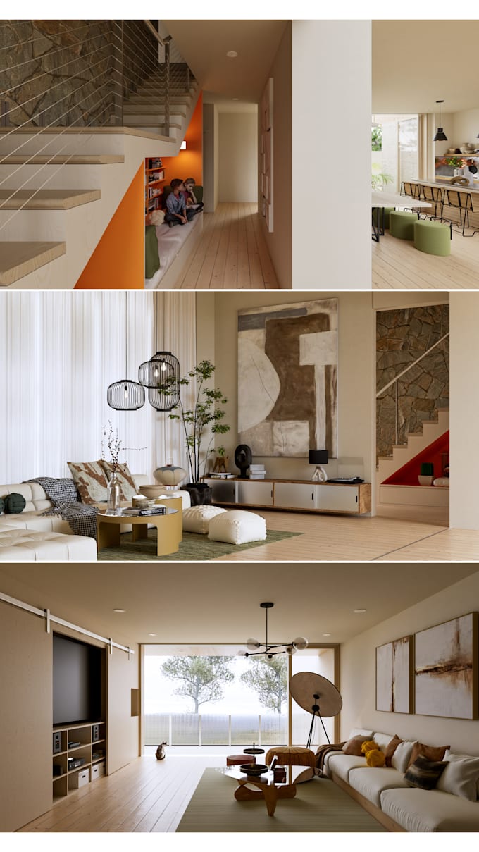 Do architectural and interior design 3d visualization by Castillo ...