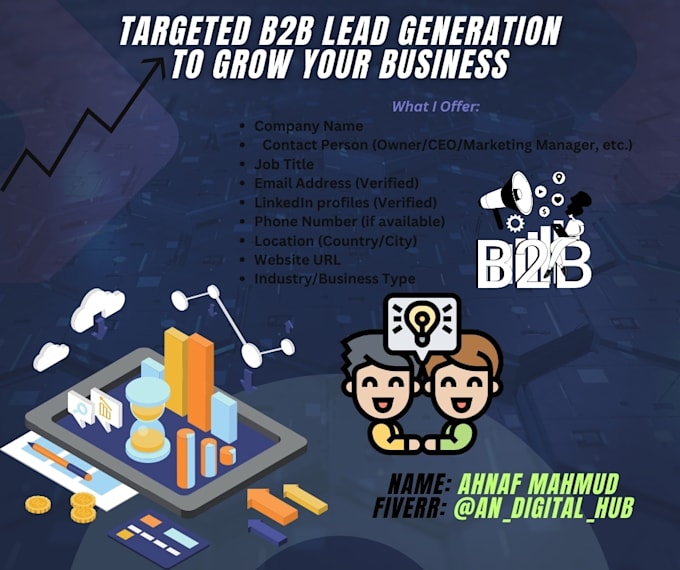 Targeted b2b lead generation to grow your business by An_digital_hub | Fiverr