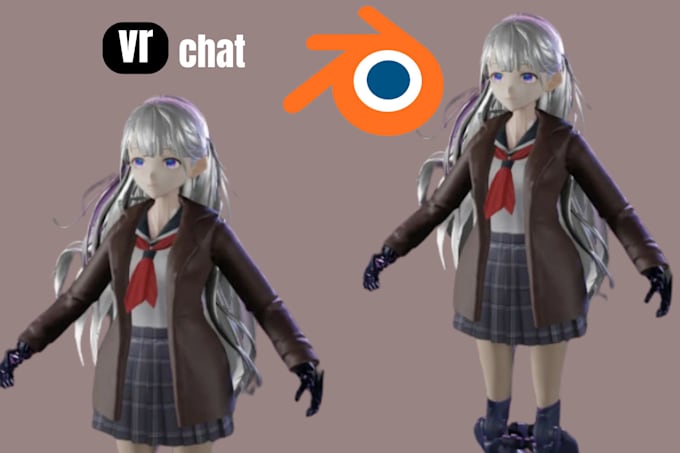 Erstellen sie einen benutzerdefinierten vrchat-avatar, vtuber, furry-avatar, nsfw, live2d-vrc ...
