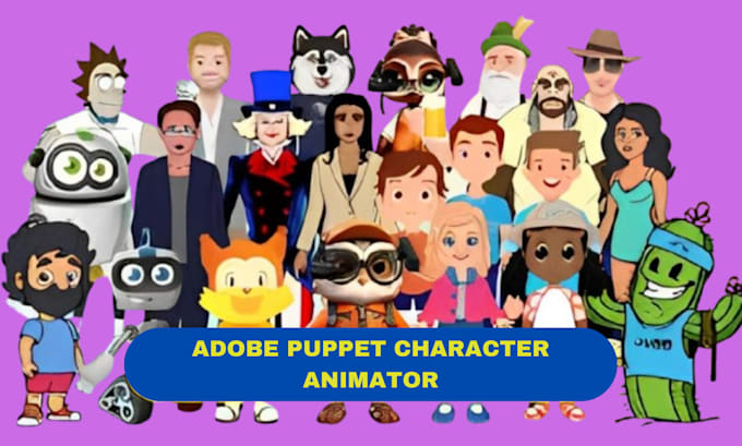 Create a 2d adobe puppet character animation by Heebat_studio | Fiverr