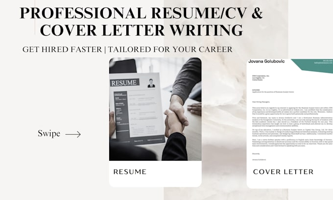Design professional resume that gets you noticed by Mahad981 | Fiverr