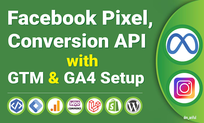 Setup facebook pixel for server side tracking by Dm_ariful1 | Fiverr