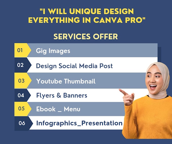Unique design in canva pro by Fatimagulzar_01 | Fiverr