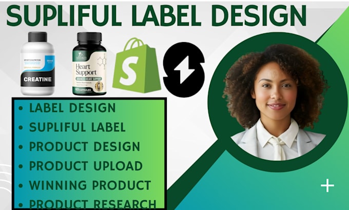 Design supliful supplement packaging and label mockups for product ...