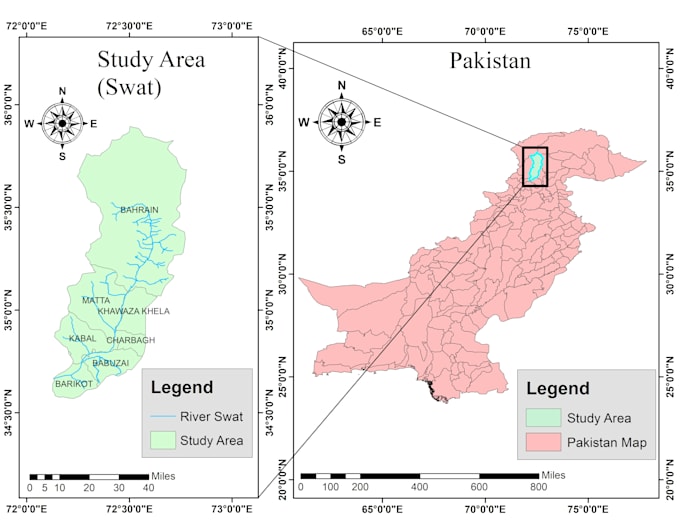 Create Any Map Using Arcmap Or Qgis And Can Integrate Elm Techniques In Maps By Umartariq27