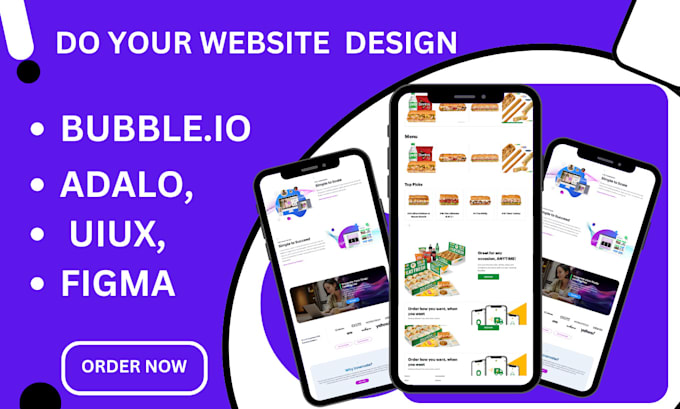 Turn your figma design into web app using bubble, design landing pages ...