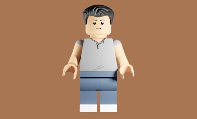 Lego design 3d lego character model 3d lego animation 3d minifigure ...