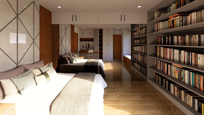 Render your interior using sketchup and enscape or lumion by Vennyzee ...