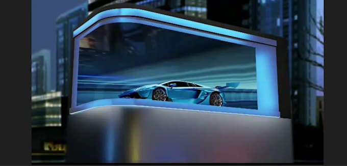 3d billboard animation, 3d led billboard, anamorphic animation, 3d cgi ...