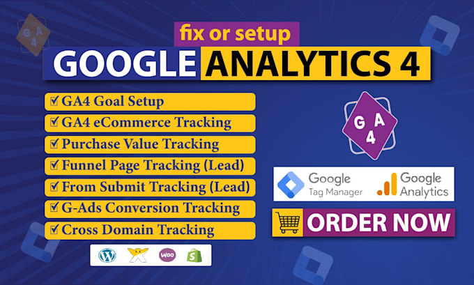 Setup google analytics 4, ga4 ecomerce tracking, ads conversion tracking via gtm by Monimukhta ...