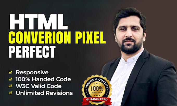 Convert psd to html responsive by Yasirkhewa | Fiverr