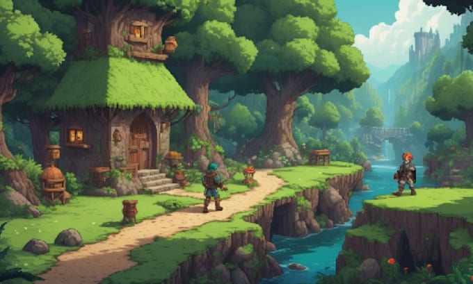 Pixel art character pixel art animation 2d pixel animation sprite sheet ...