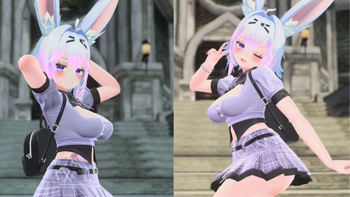 Crear y manipular modelo live2d de 3dvtuber personaje de arte chibi de 3dvtuber personaje 3d