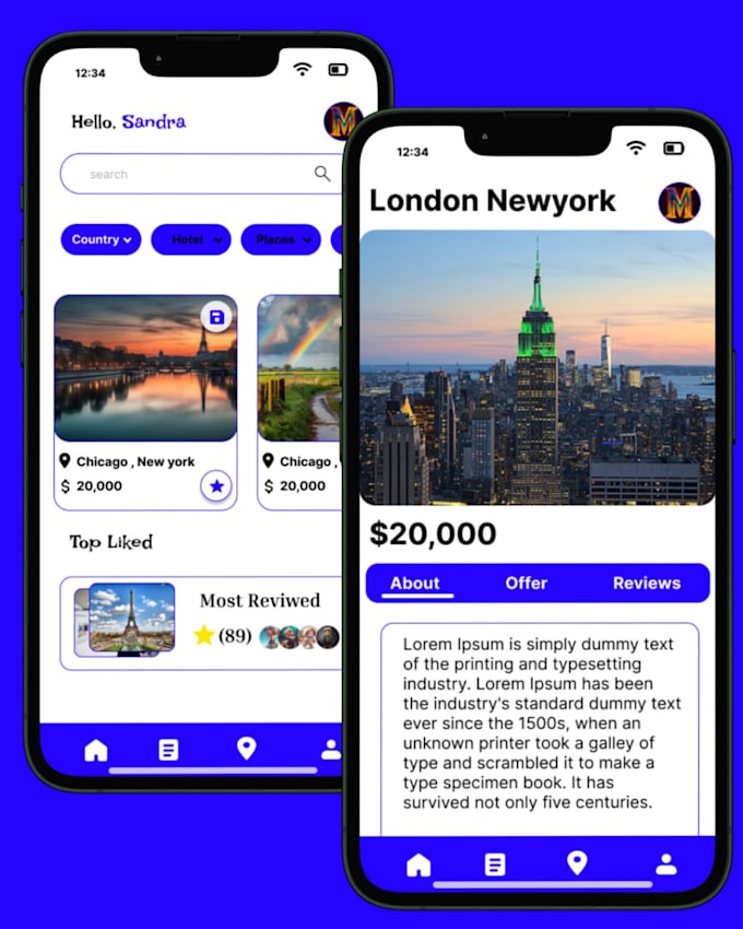 Design creative mobile app ui ux for ios and android by Dream_chase1 | Fiverr