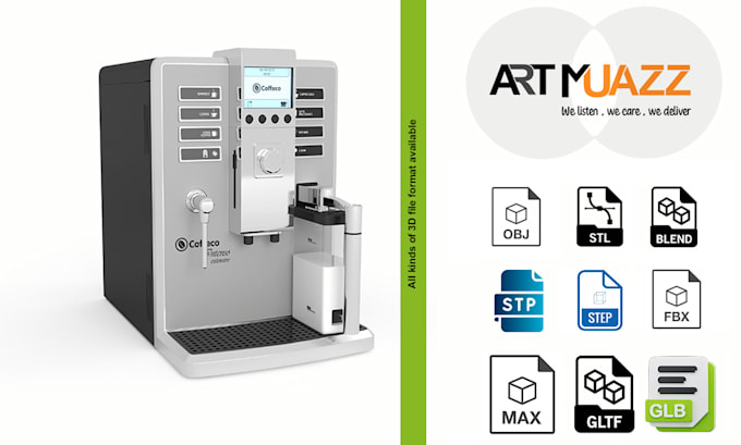 Provide usdz,gltf,glb,stp, 3d model for amazon, shopify, ar, vr, web and render by Artmuazz | Fiverr