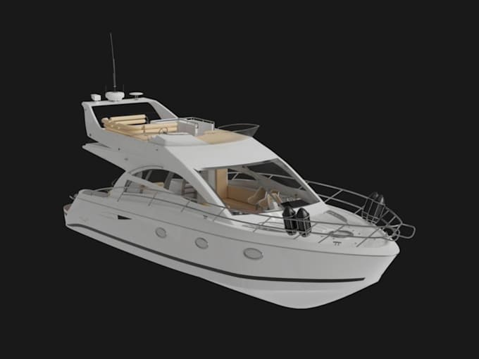 Render a realistic 3d cgi yachts animation, 3d boat model, ship ...