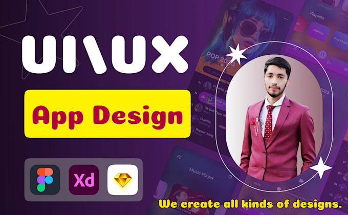 Professional app ui ux design, web app design, figma expert by ...