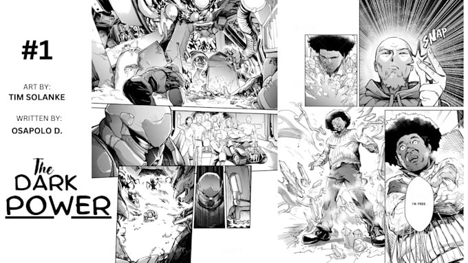 Draw and color comic book art, manga pages, anime manga storyboard and ...