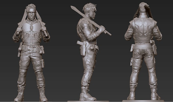 Port 3d stl file, repair and turn 2d image into 3d sculpted model,3rd ...