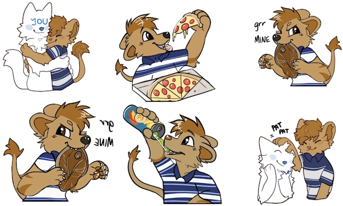 Draw furry telegram sticker animated sticker gif discord sticker by ...