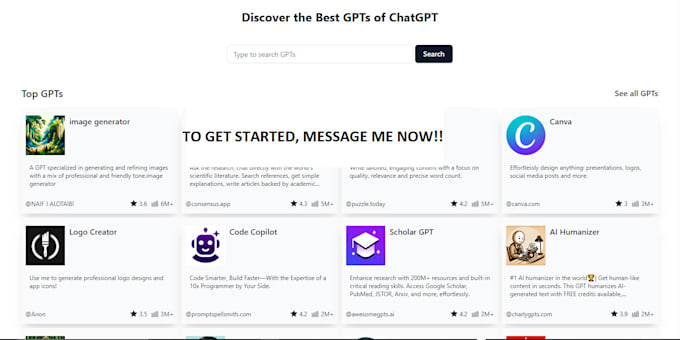 Build custom gpt with new feature image generation video genertion for gpt store by ...