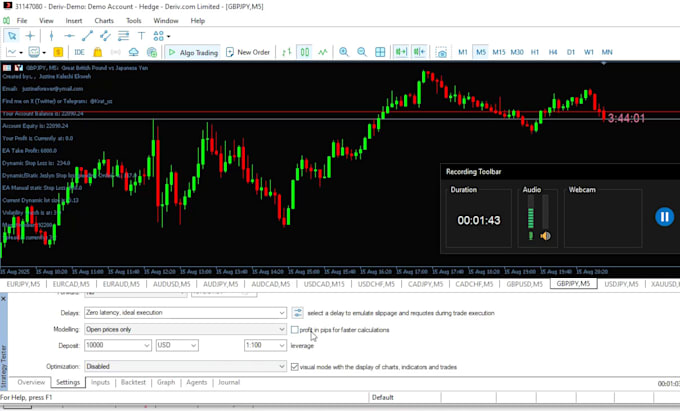Code expert advisor, mt4 eas, mt5 eas, ctrader bot, ninjatrader nt8 ...
